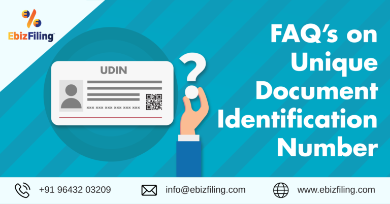 Unique Document Identification Number (UDIN)- FAQs | Ebizfiling