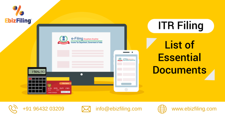 Documents required for ITR filing- Essential to finalize IT Return